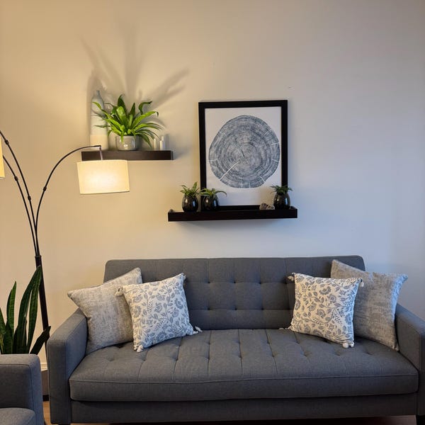 Original Hand-made Linocut Cedar Tree Ring Print – Unique 200 Year Old ...