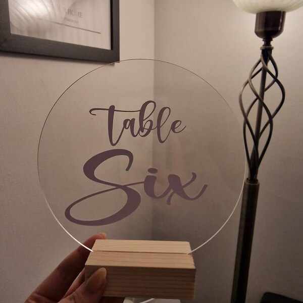 VINYL ONLY Wedding Vinyl Table Numbers Stickers Decal for Seating Plan ...