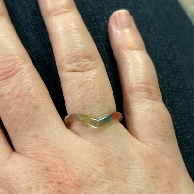 Juicy Hoops in Stained Glass Thick Chunky Red Blue Yellow Glass Hoop ...