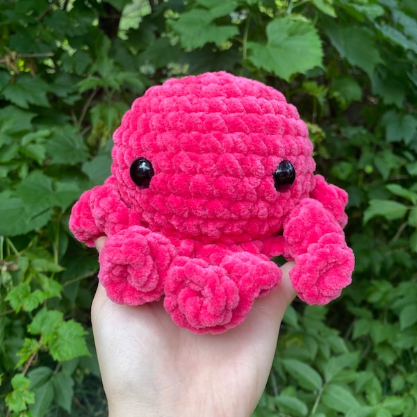 Pdf-octoplushie Rattle No Sew Crochet Pattern With Crochet Eye ...