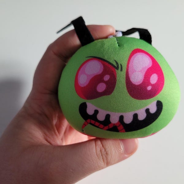 Alien Invader Zim Gir Tamagotchi Keychain - Etsy