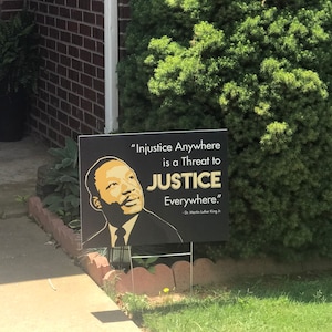 Martin Luther King Justice Yard Sign // 2-sided // Protest Sign ...