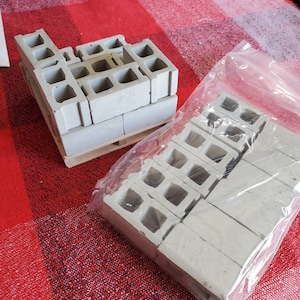 Miniature Cinder Block Mold 1:12 Scale Silicone Rubber. A | Etsy