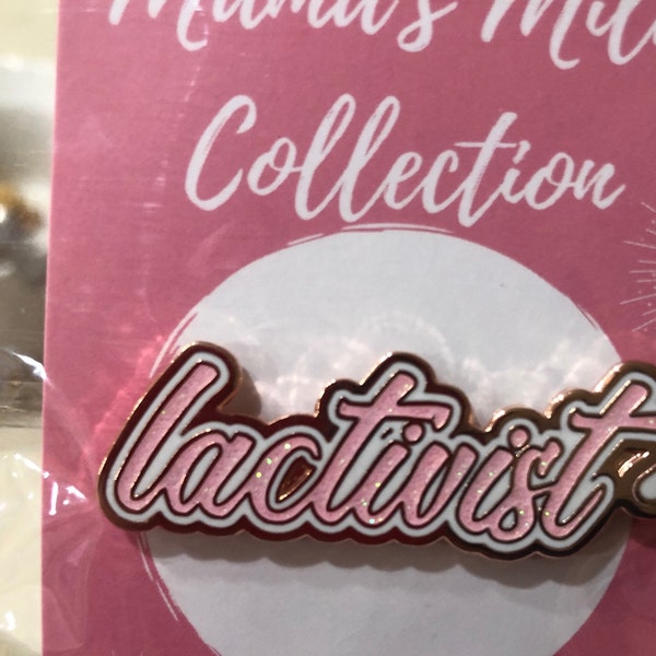 Lactivist Glitter Hard Enamel Pin - Etsy UK