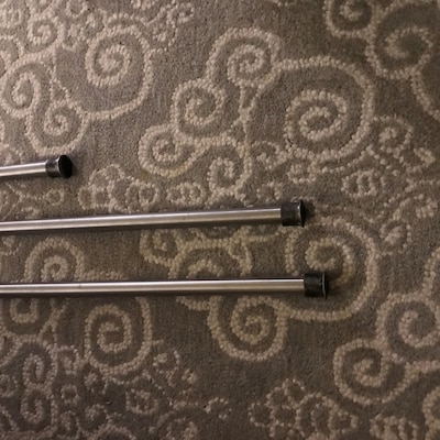 Plain End Caps, 1-EA Drapery Rod Simple Caps, Curtain Rod End Caps ...