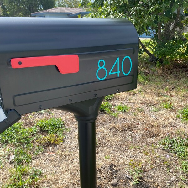 Custom Mailbox Address Numbers, Modern Mailbox Numbers, Mailbox Decals ...