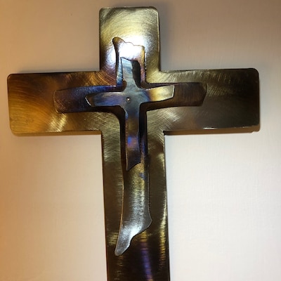 Three Tier Metal Cross - Etsy