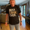 Best Zayde Ever Shirt Zayde Gift From Granddaughter Grandson Birthday ...