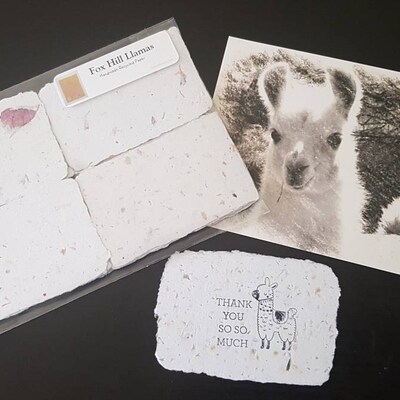 SAMPLE of 20 Handmade 2x3 Cards. Neutral Blank Recycled Paper. - Etsy ...