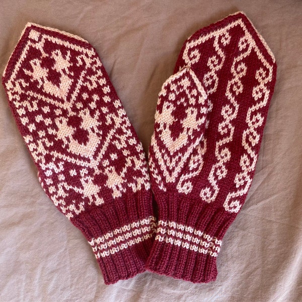 Pdf. Lucky Mittens Pattern in English and Icelandic. Sizes for Women ...