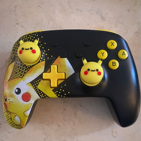 Pokemon Pokeball Pikachu Thumb Grips - Nintendo Switch Joy Con ...