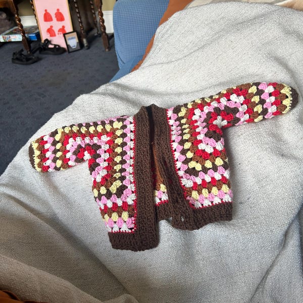 Granny Square Hexi Cardi 0 - Adult Girls Ladies Boho Hexagon Jacket ...
