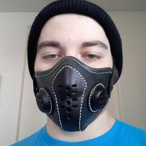 Leather Face Mask Filter Mask Medical Breatable Rare Mask | Etsy