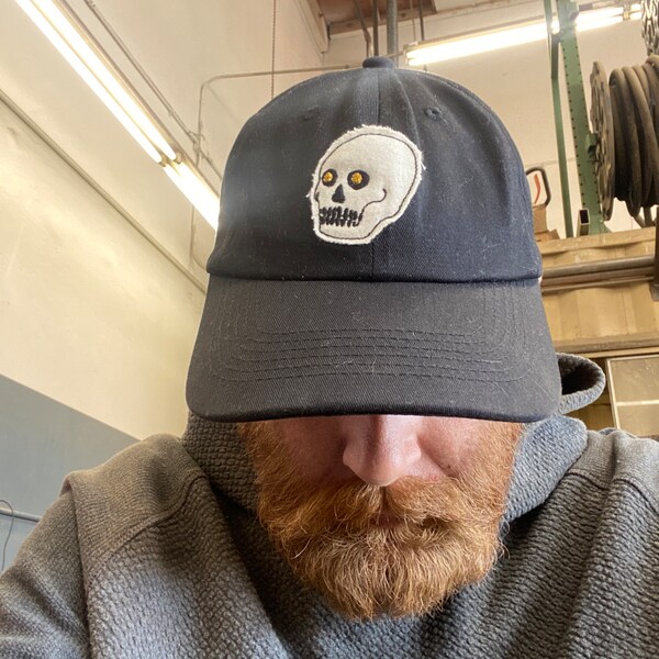Cloth Skull // Hand Cut Cap - Etsy