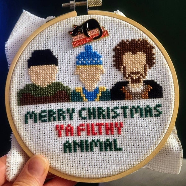 Home Alone Cross Stitch Kit - Gift for Crafters - Beginner Level Cross ...