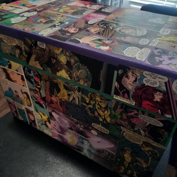 Custom Comic Coffee Table With Epoxy Resin - Etsy