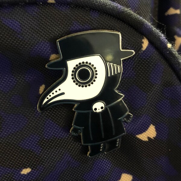 Plague Doctor Enamel Pin - Etsy