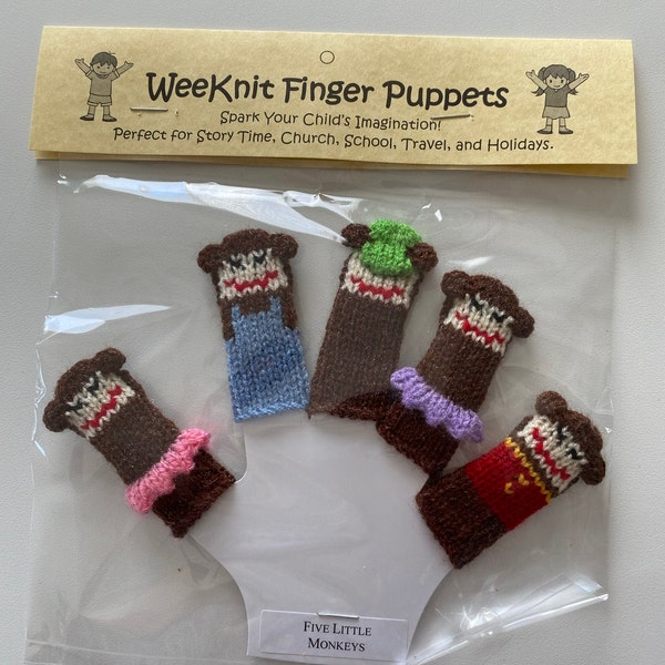 Musical Friends Finger Puppet Set (includes 4 Puppets.) - Etsy
