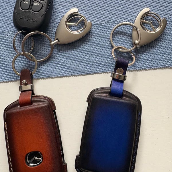 Mini Cooper Key Case - Handcrated Leather Key Fob Cover for Mini Cooper ...