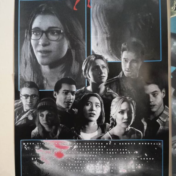 Until Dawn Character Poster - Etsy