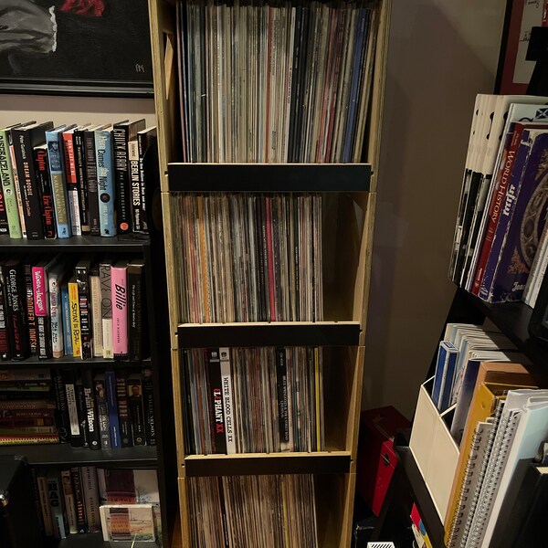 Vinyl LP Record Storage Crate Stackable - Etsy