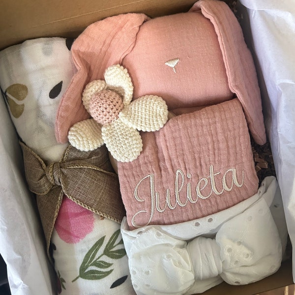 Baby Gift Box, Baby Girl Gift Box, Baby Shower Gift, Personalized Gift ...