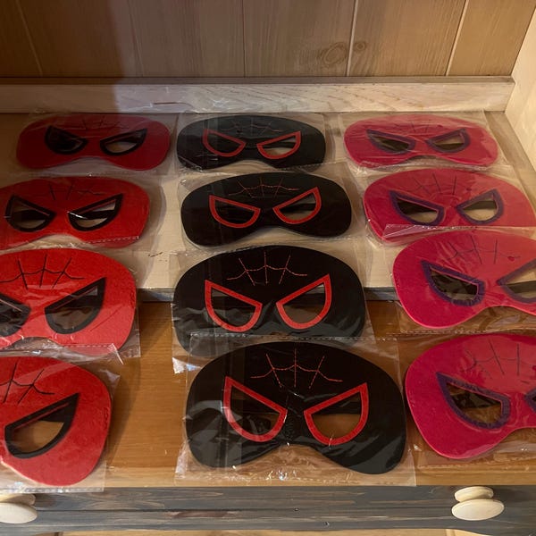 Party Pack!you Pick Color/number! Super Hero Masks,kids Superhero Masks ...