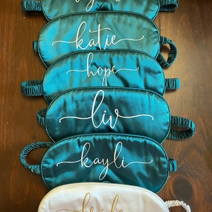 Custom Eye Mask Personalized Sleep Mask Custom Satin Eye - Etsy