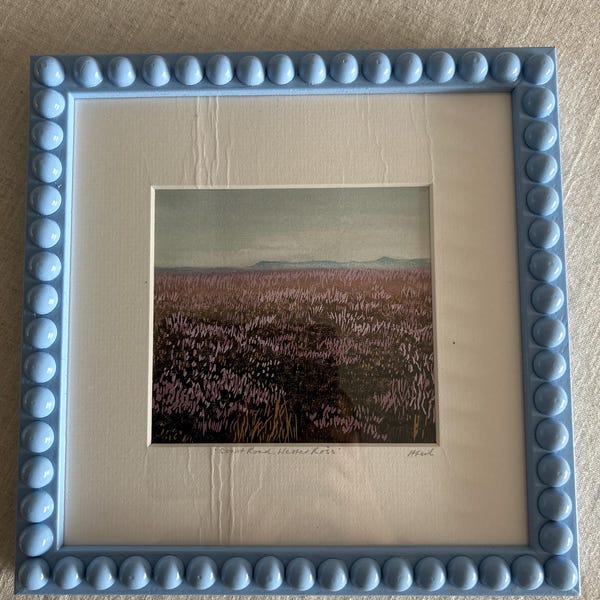 Wooden Bobbin Bobble Photo Frame , Picture Frame, Hand Painted, Glossy ...