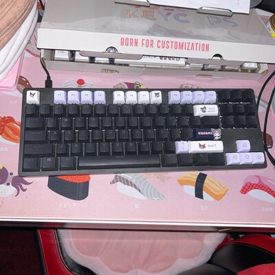 Cute Blue & White Ocean PBT XDA Keycaps Set for Mechanical Keyboard ...