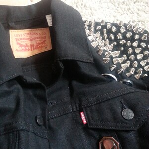 Studded Levi's Denim Jacket Oversize Boyfriend Fit Women / Men ...