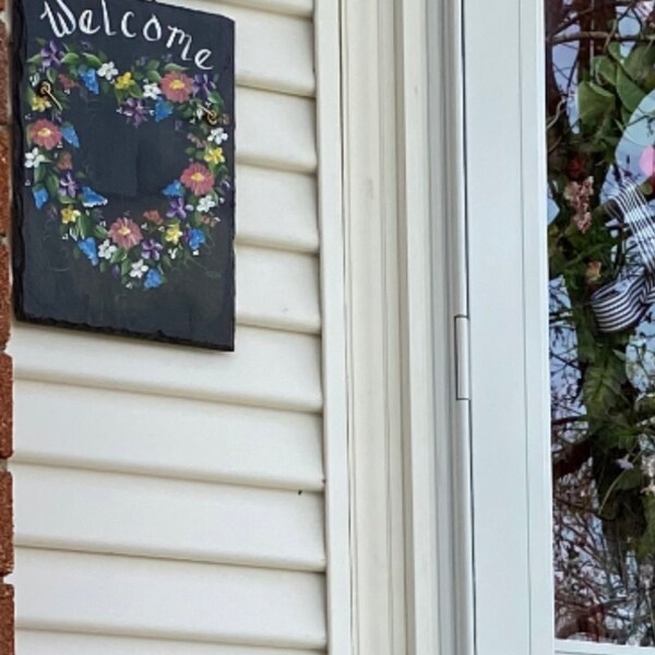 Fall Welcome Slate 14 High X 8 Wide - Etsy