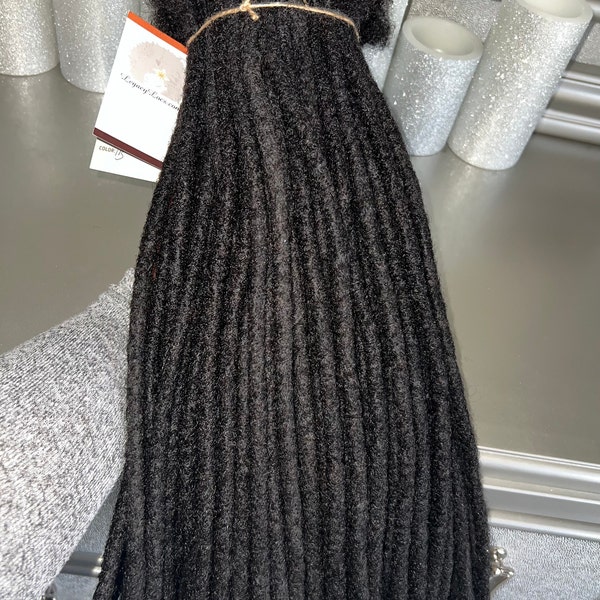 100 LOCS Standard Loc Extensions Handmade 100% Human Hair - Etsy