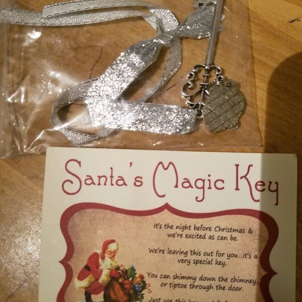 MAGIC SANTA KEYS - Bright Silver Color- How Santa Gets in When You Don ...