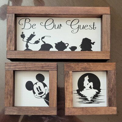 Disney Mickey Mouse Mini Wood Sign - Etsy