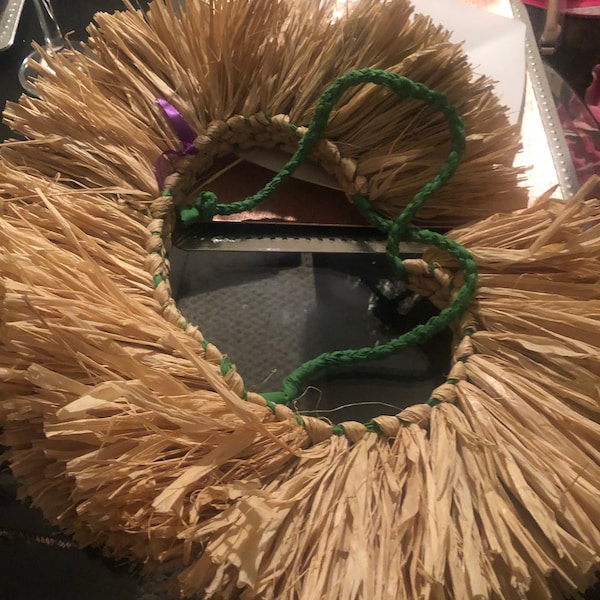 Tahitian Hei Soft Hip Belt for Keiki Kids 20 Inch Wide of Raffia ...