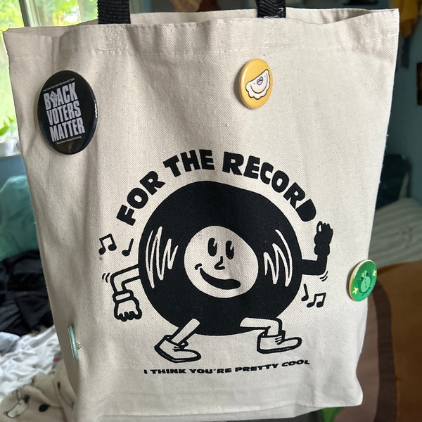 For the Record Tote Bag - Etsy