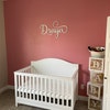 Baby Name Sign - Over the Crib Sign - Wooden Name Sign Wall Hanging ...