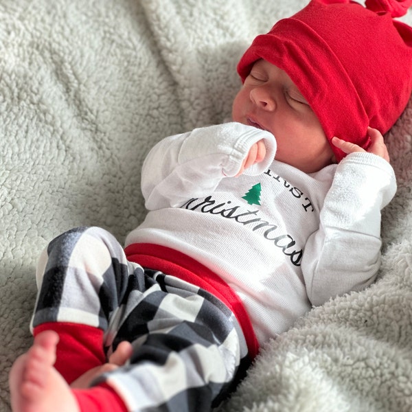 Baby Boy First Christmas Outfit Personalized, My First Christmas ...