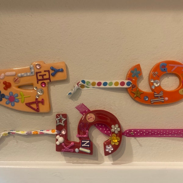 Bright Colorful Glazed Ceramic Letter Tiles 2 1/4" for Mosaics - Etsy