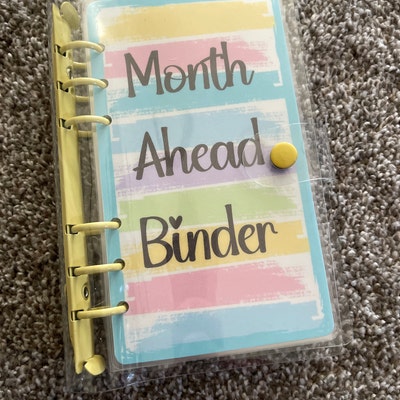 Month Ahead Binder Low Income - Etsy