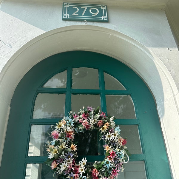 Art Deco Address Sign, Address Sign Outdoor, Custom Address Sign, Art ...