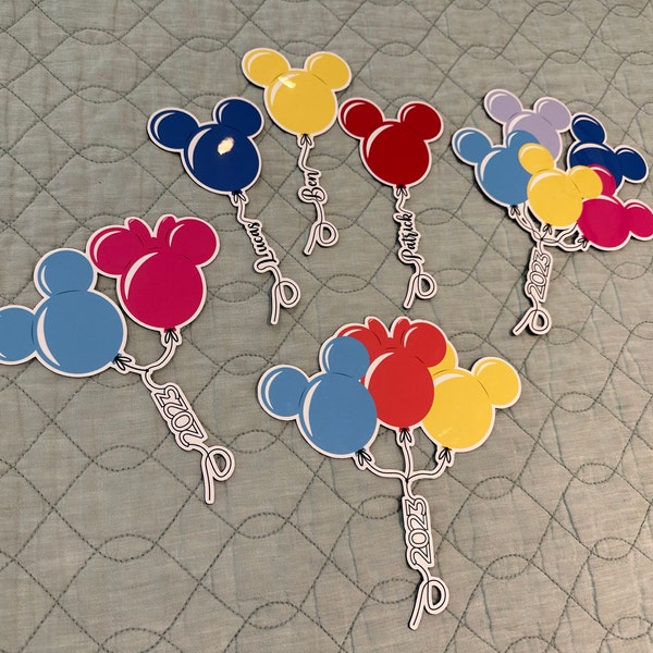 Personalised Mickey Balloon Cruise Door Magnet | Disney Cruise Magnets ...