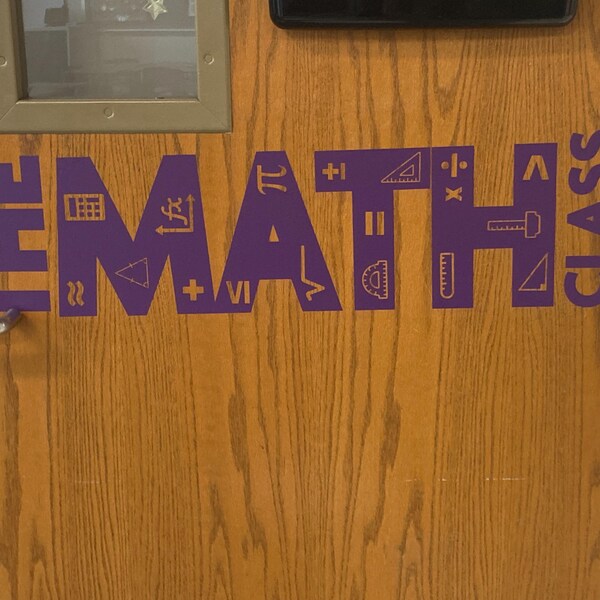 One Rule Classroom Wall Vinyl Decal, Classroom Door, Be Your Best Decal ...