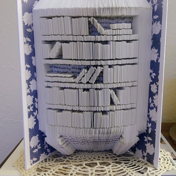 Bookcase 180 COMBI Book Folding Pattern (digital Download PATTERN) 23cm ...