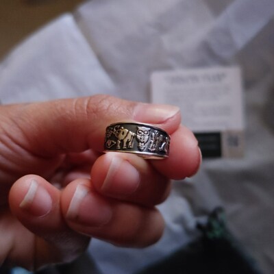 Sterling Silver Lucky Ring, Good Luck Ring, Luck Symbols Ring, Good ...