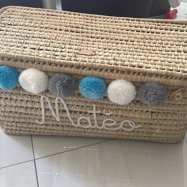Trunk, Basket & Straw Storage Chest to Personalize, Customizable Woven ...
