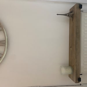 Rustic Radiator Shelf With Shelf Brackets - Etsy UK