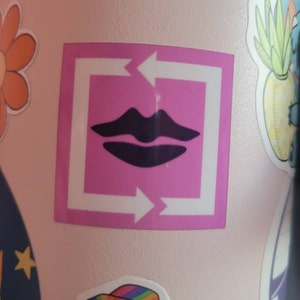 Ermes Costello kiss Vinyl Stickers - Etsy