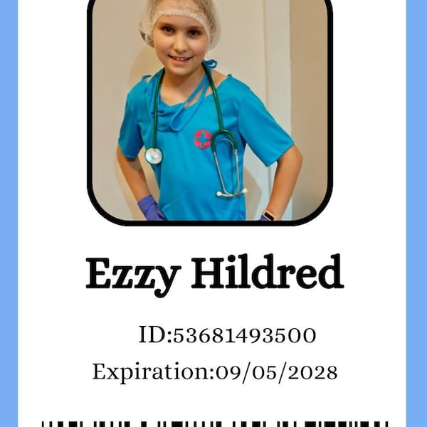Doctor ID Badge | Editable Hospital Staff ID | Doctor Badge Id ...